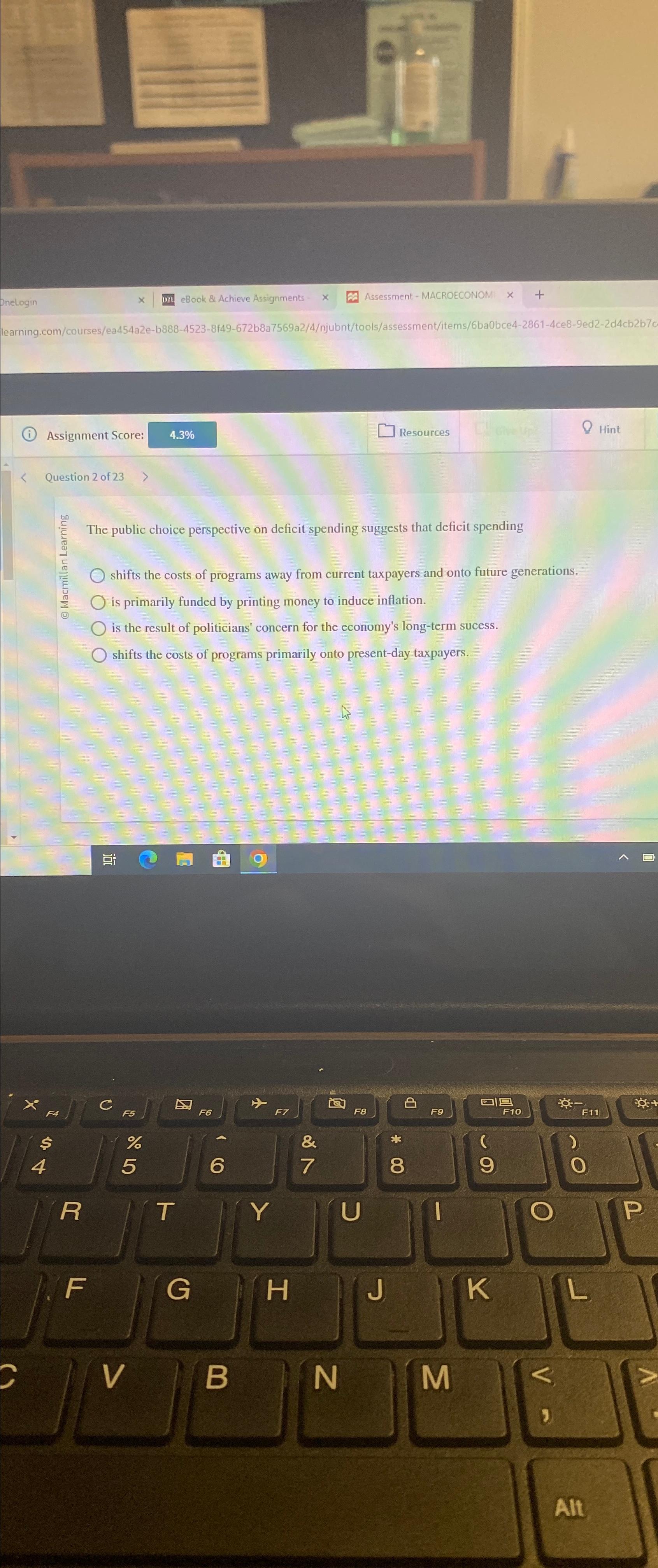 Solved Assignment ScoreResourcesQ HintQuestion 2 ﻿of 23The | Chegg.com