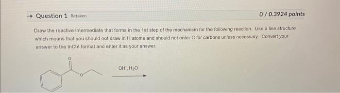 Solved please name the reactive intermediate that fortms in | Chegg.com
