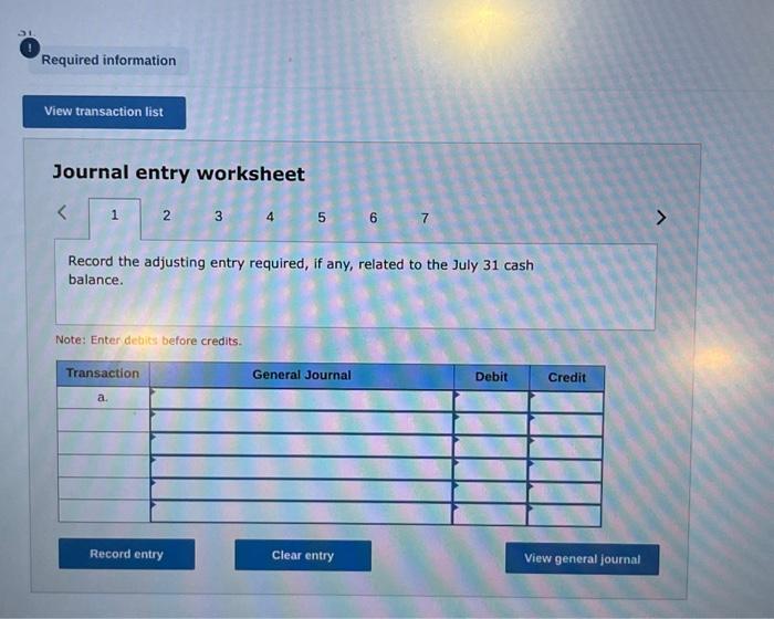 Solved Journal entry worksheet Record the adjusting entry | Chegg.com