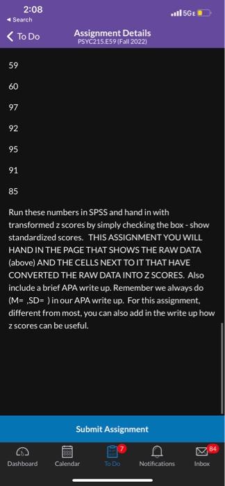 Solved PLEASE SEE SPSS UNDER CHAPTER 5 FOR INSTRUCTIONS ON | Chegg.com