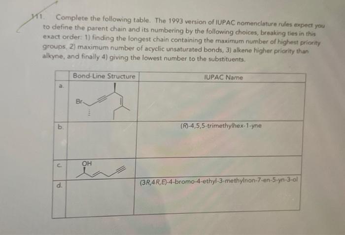 Solved 71 Complete the following table. The 1993 version of | Chegg.com