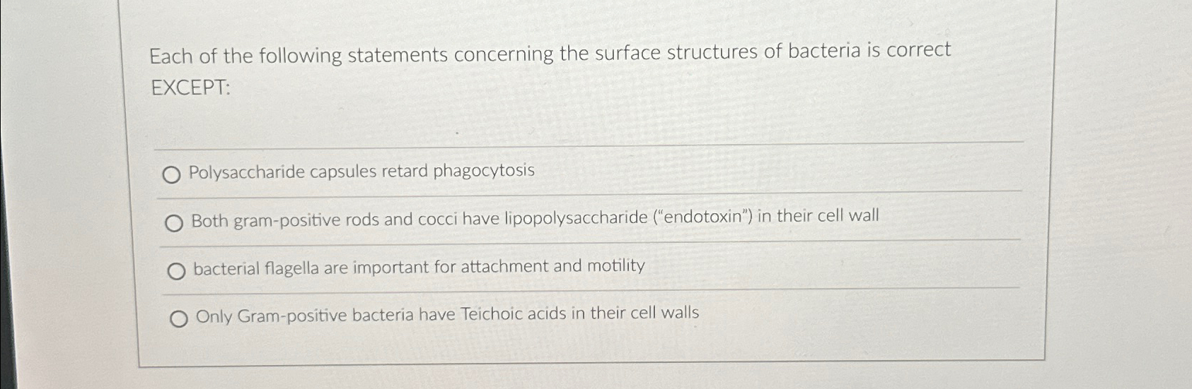 Solved Each of the following statements concerning the | Chegg.com