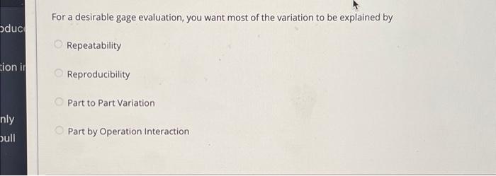 Solved oduc tion in nly bull For a desirable gage | Chegg.com