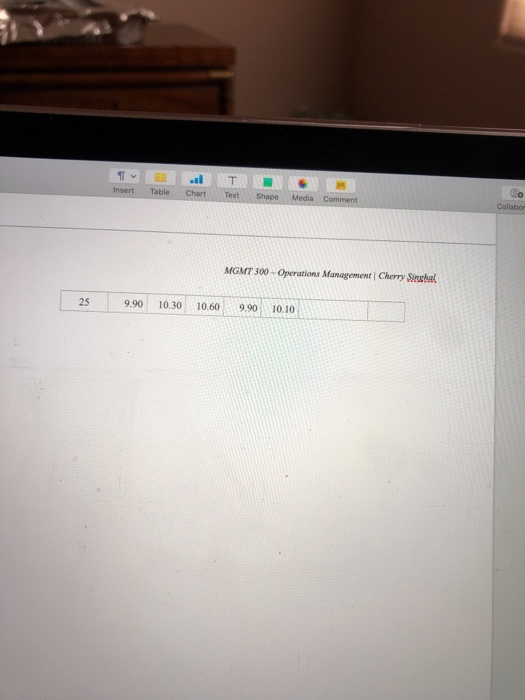 Solved Procedure: Step 1: Calculate the mean (X-bar) and | Chegg.com