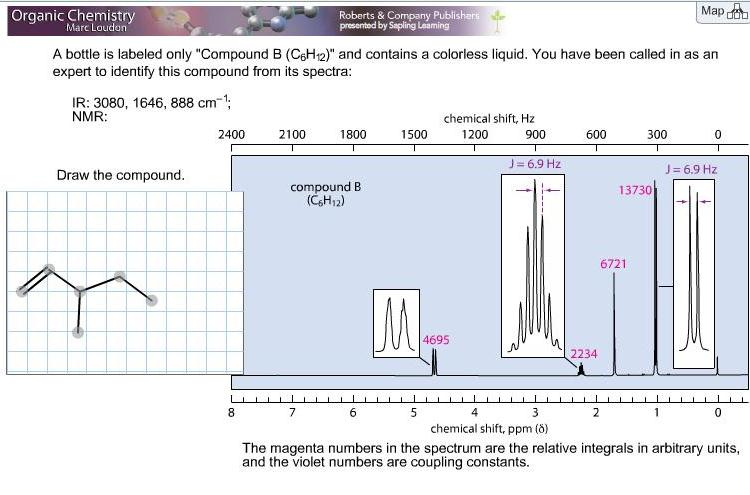 Solved A bottle is labeled only "Compound B (C6&H12)" and | Chegg.com