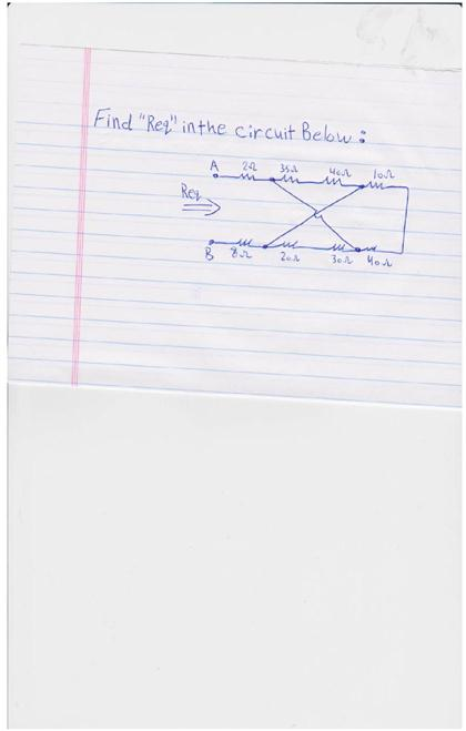 Solved Find "Req" in the circuit Below: | Chegg.com