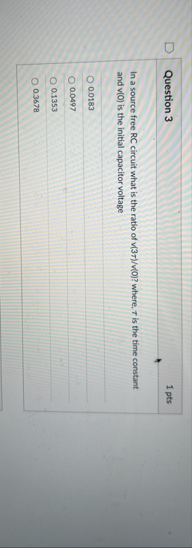 Solved What is time constant in theQuestion 31 ﻿ptsIn a | Chegg.com