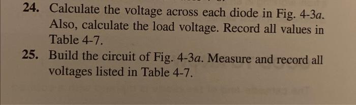 Solved 24. Calculate the voltage across each diode in Fig. | Chegg.com