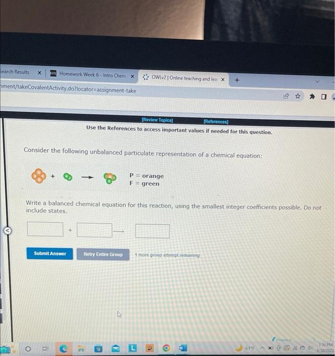 Solved Consider the following unbalanced particulate | Chegg.com