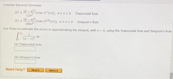 Solved Approximate the definite integral using the | Chegg.com