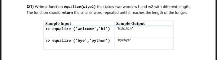 Solved Q3) Write a function remover(s) that takes a string | Chegg.com