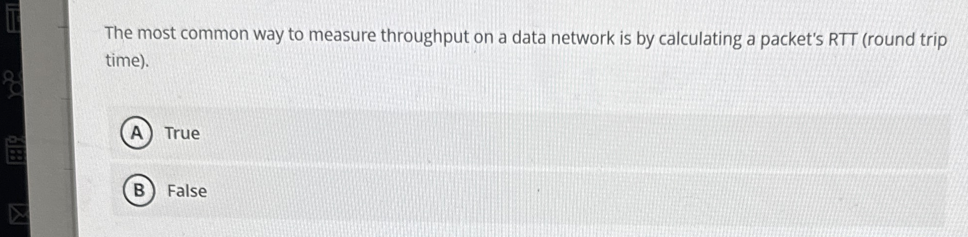 Solved The most common way to measure throughput on a data | Chegg.com