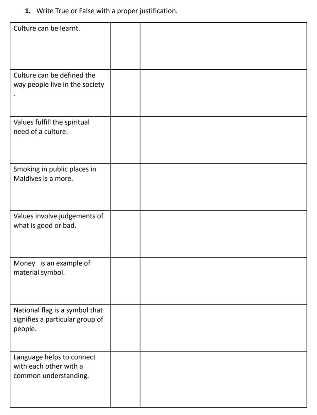 Solved 1. Write True or False with a proper justification. | Chegg.com
