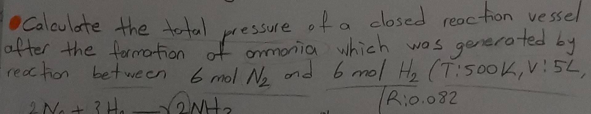 Solved Calculate the total pressure of a closed reaction | Chegg.com