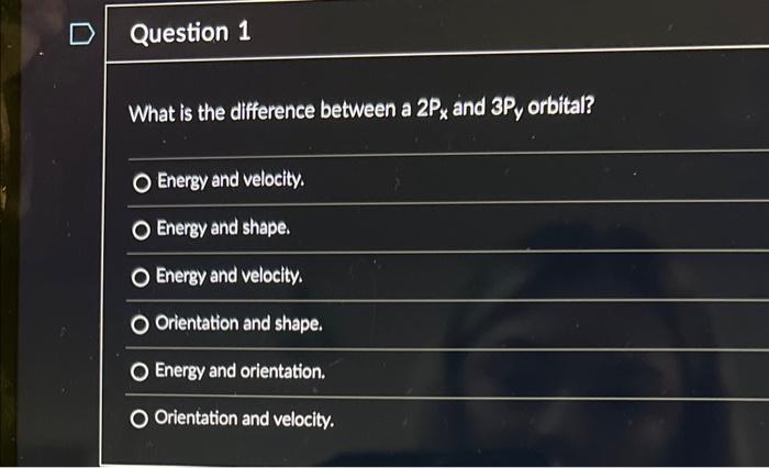 Solved Question 1 What is the difference between a 2Px and | Chegg.com