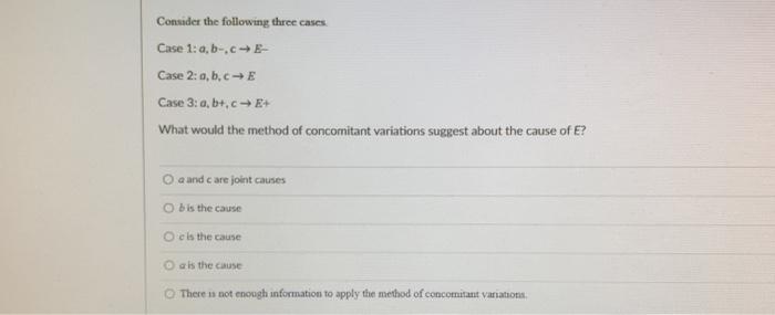 Consider the following three cases. Case 1:0,b-c- | Chegg.com