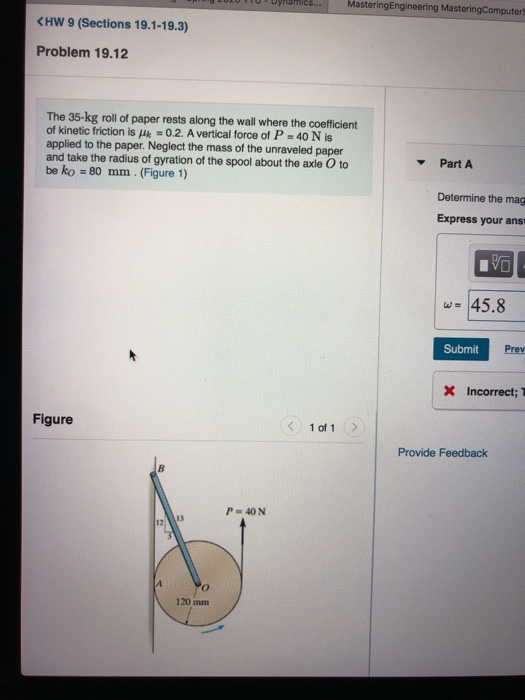 Solved JU TIU Dynamics... Mastering Engineering Mastering | Chegg.com