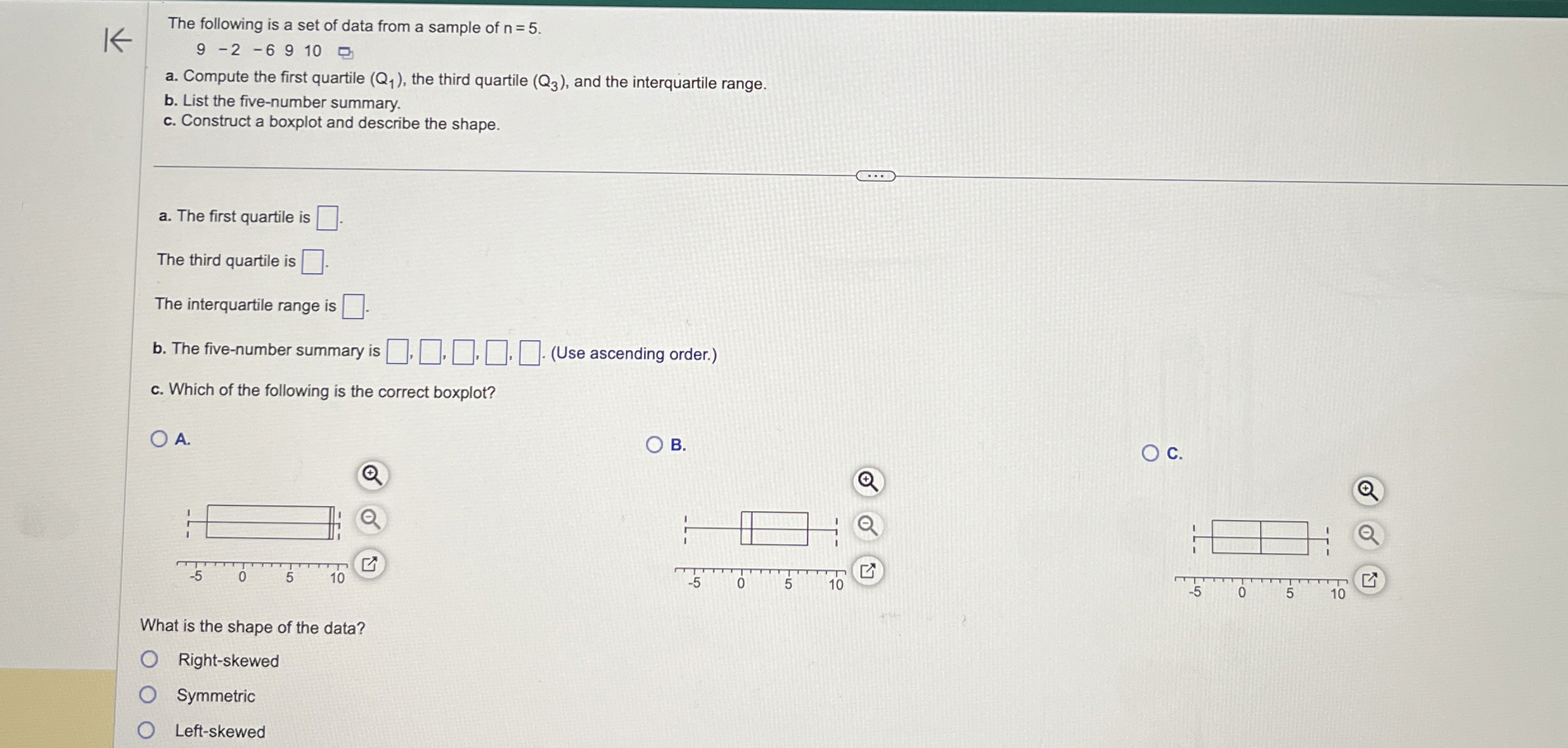 Solved The following is a set of data from a sample of | Chegg.com