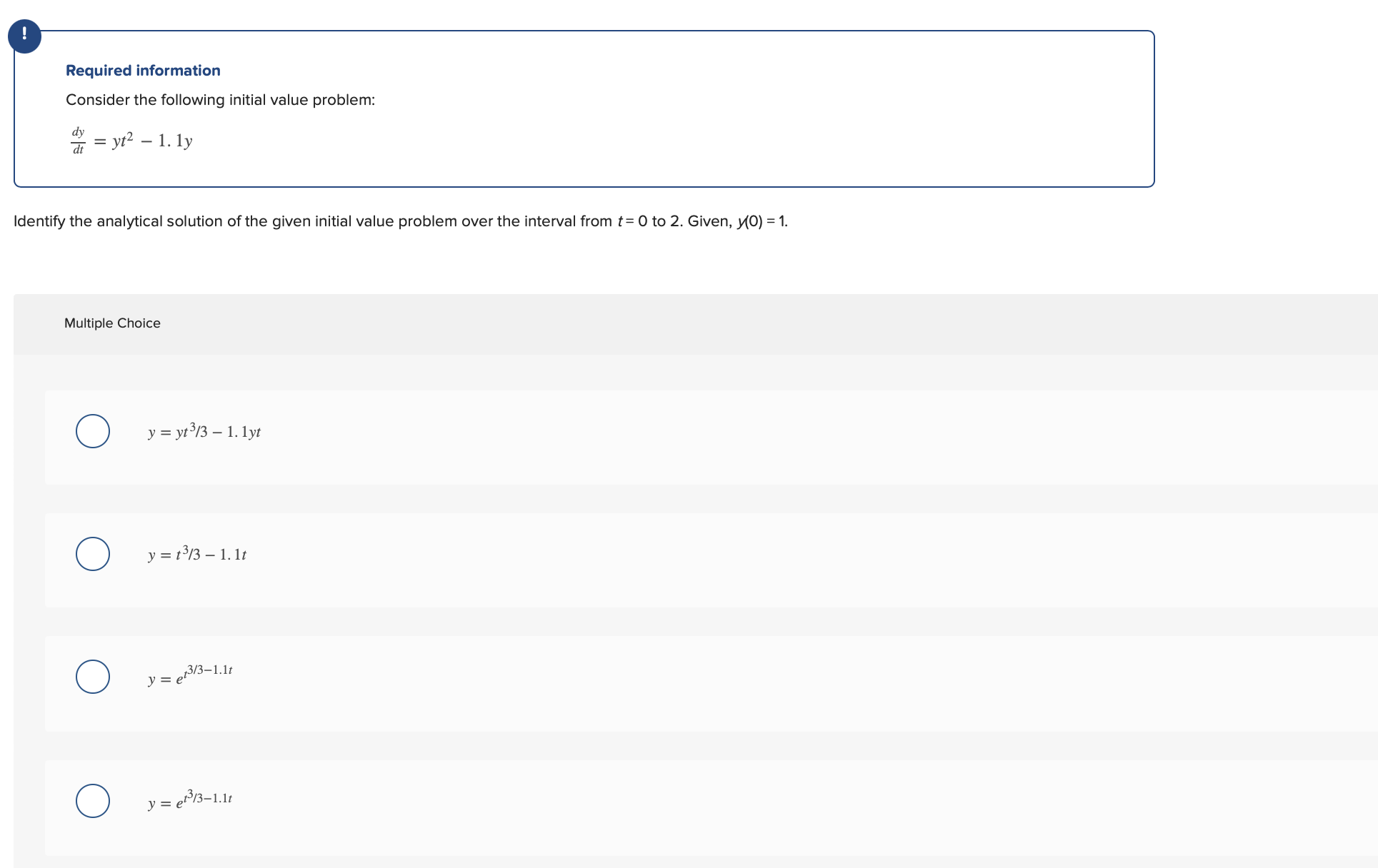 Solved Required informationConsider the following initial | Chegg.com
