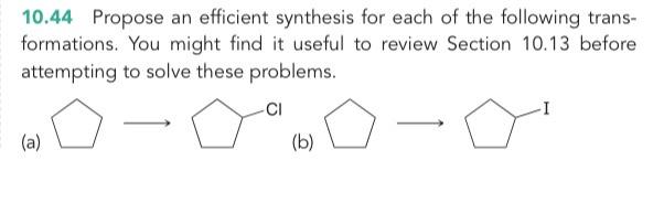 Propose an efficient synthesis for each of the | Chegg.com