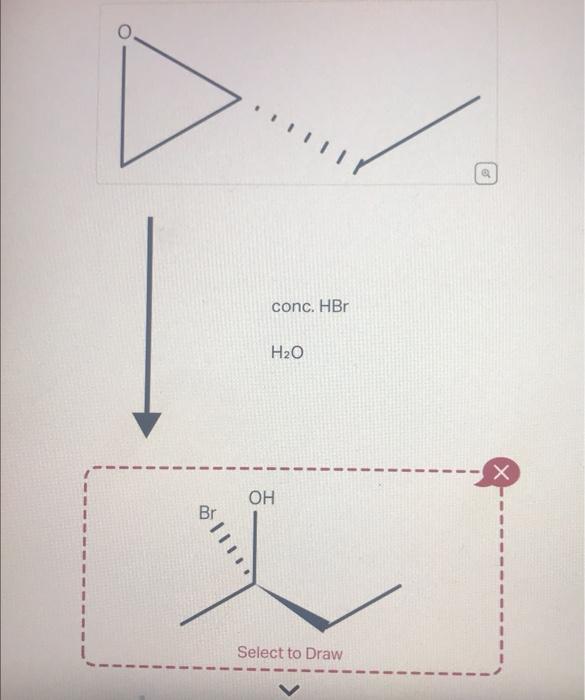Solved conc. HBr H2O Select to DrawSelect to Edit SOCl2 | Chegg.com