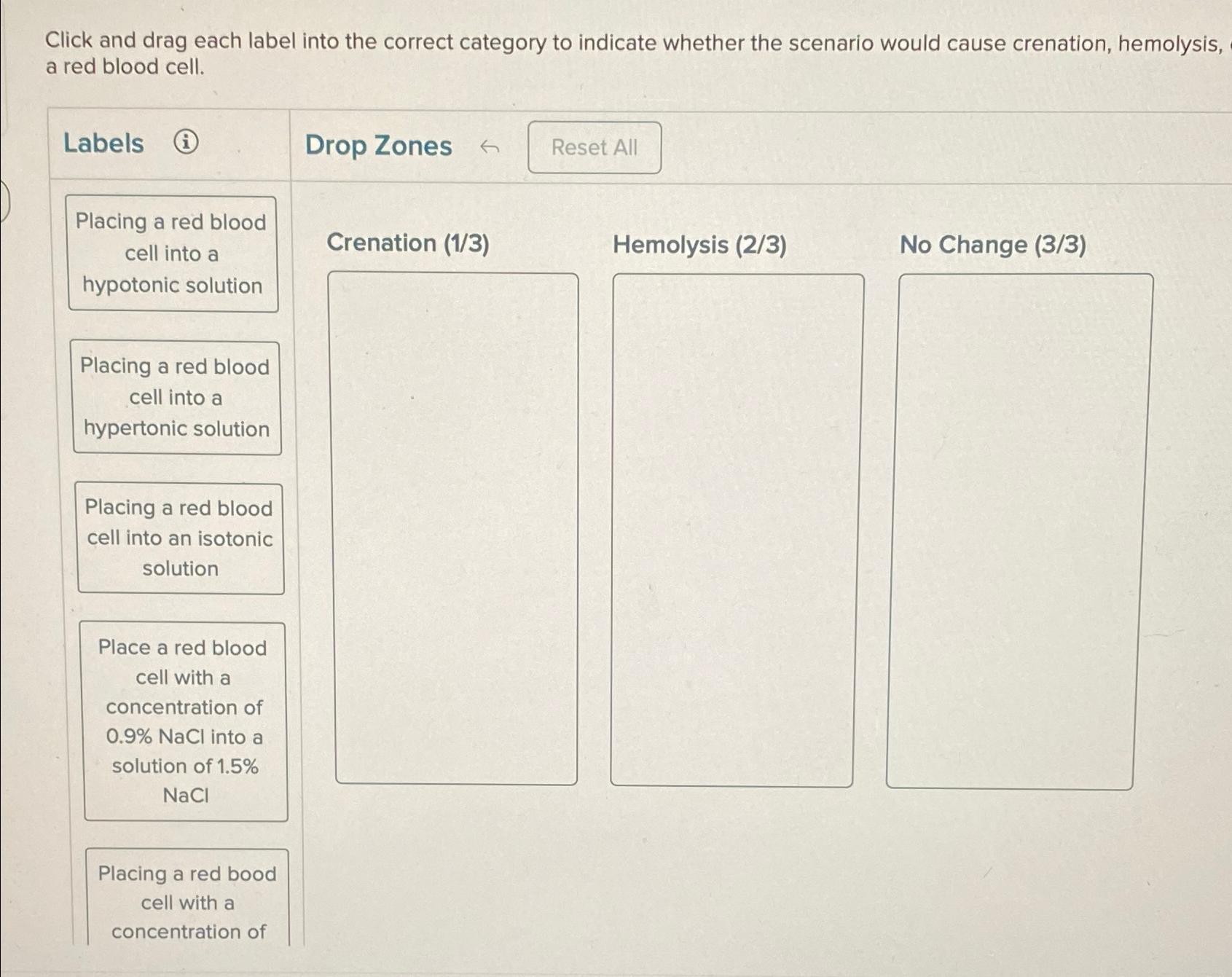 Solved Click and drag each label into the correct category | Chegg.com