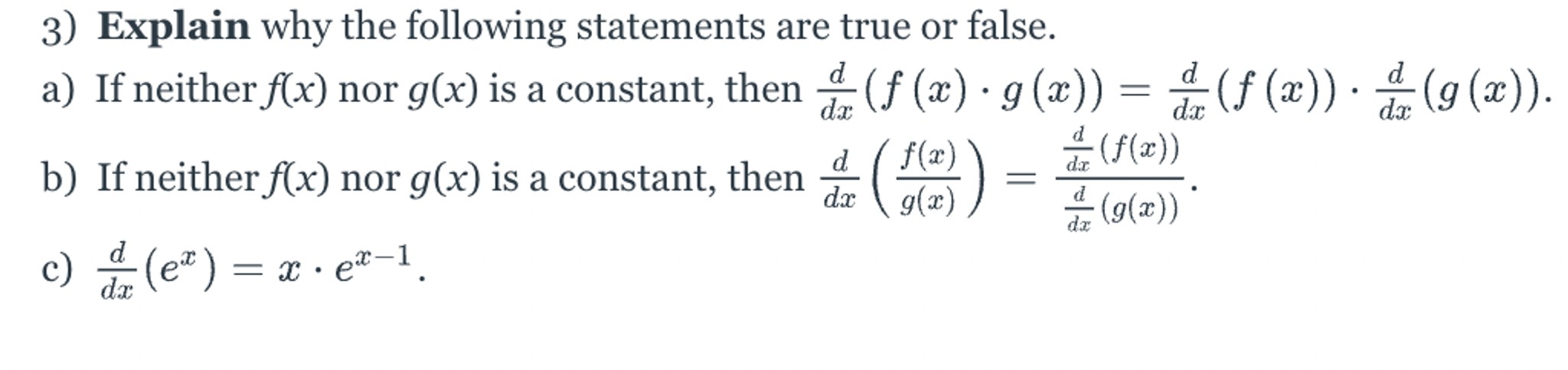 Solved Explain why the following statements are true or | Chegg.com