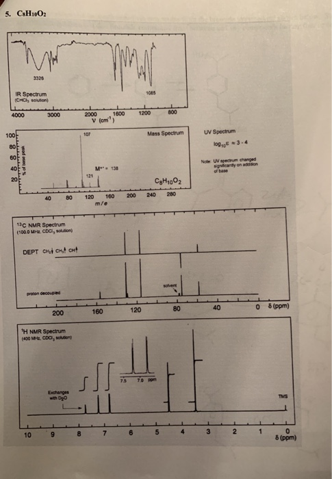 Solved Deduce the structure of the following compound and | Chegg.com