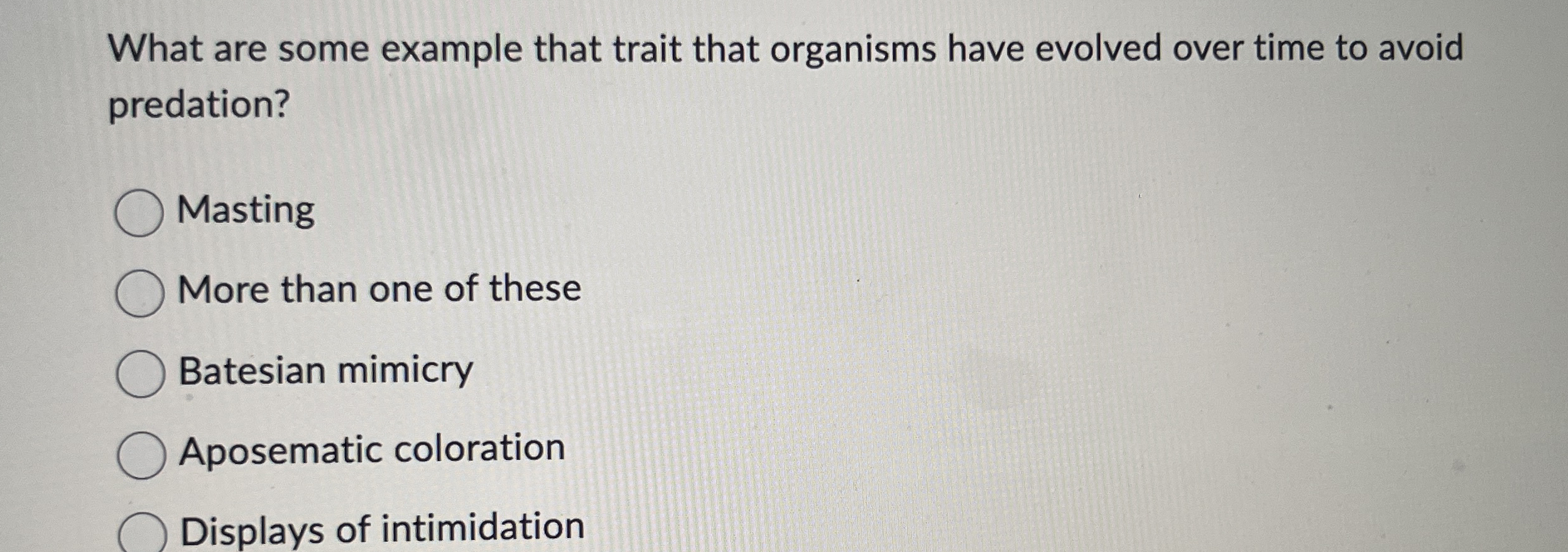 Solved What are some example that trait that organisms have | Chegg.com