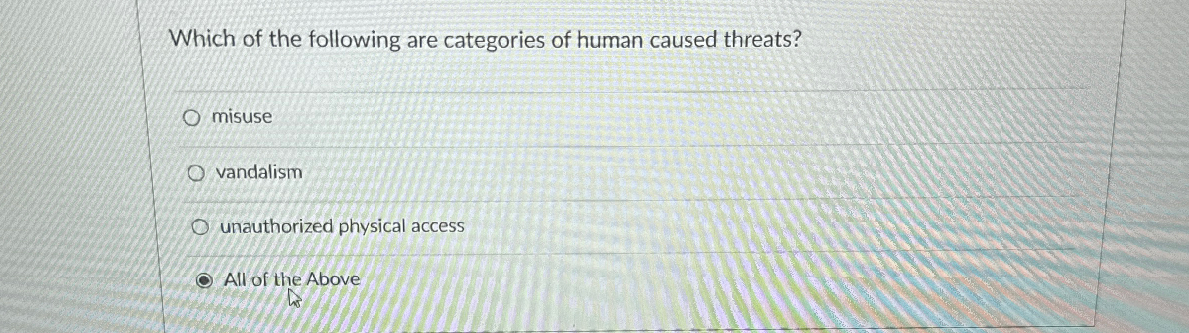 Solved Which of the following are categories of human caused | Chegg.com