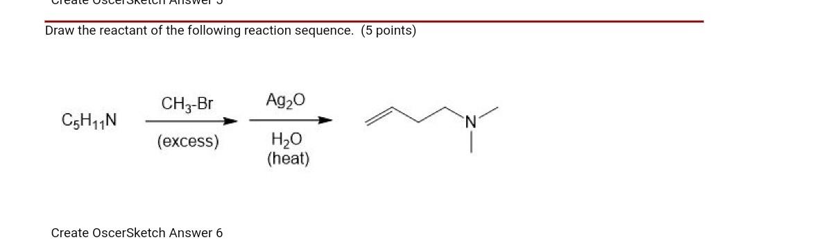 Solved Draw the reactant of the following reaction sequence. | Chegg.com