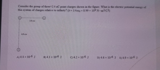 Solved Consider the group of three +2.4 ﻿nC point charges | Chegg.com