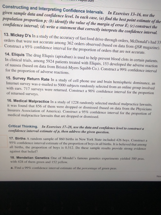 Solved on IUPUI LIUM Constructing and Interpreting | Chegg.com