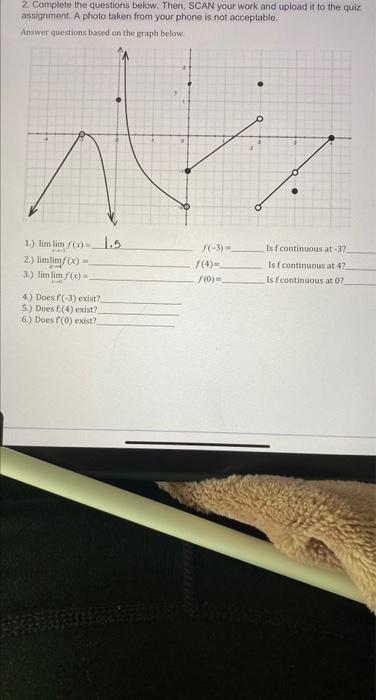Solved 2. Complete the questions below. Then, SCAN your work | Chegg.com