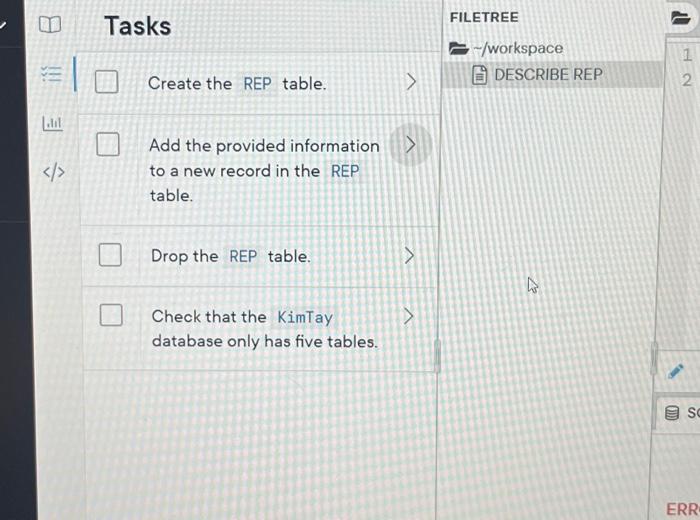 INVOICES INVOICE LINE SALES REP Tasks | Chegg.com