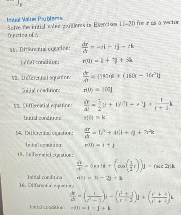 Solved Initial Value Problems Solve The Initial Value 2304