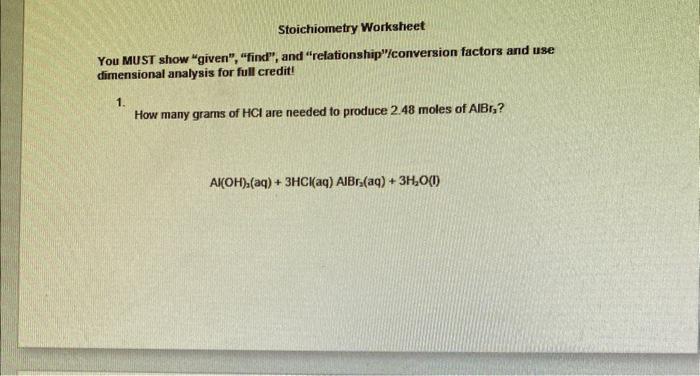 Solved You MUST show "given", "find", and | Chegg.com