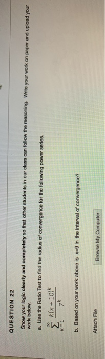 Solved QUESTION 22 Show your logic clearly and completely so | Chegg.com