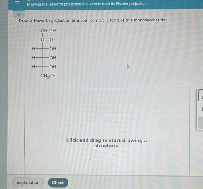 Solved draw a haworth projection of a common cyclic form of | Chegg.com