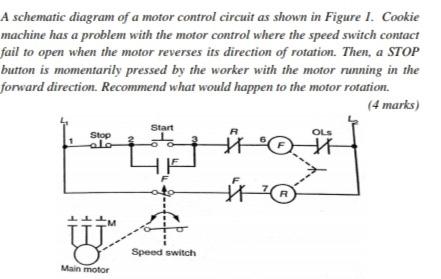Solved A schematic diagram of a motor control circuit as | Chegg.com