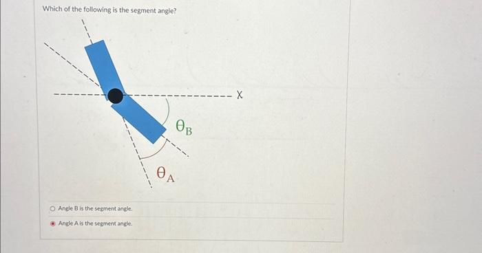 Solved Which of the following is the segment angle? Ande B | Chegg.com