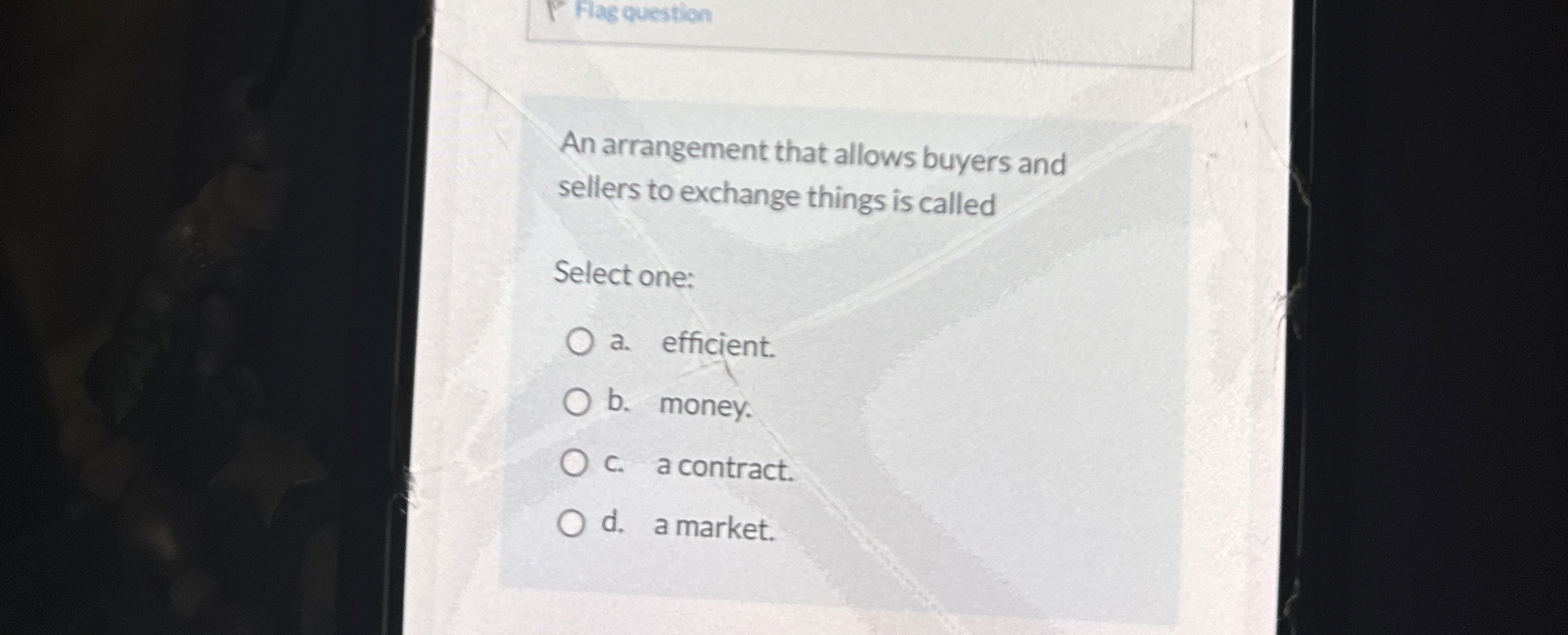 Solved Flag questionAn arrangement that allows buyers and | Chegg.com