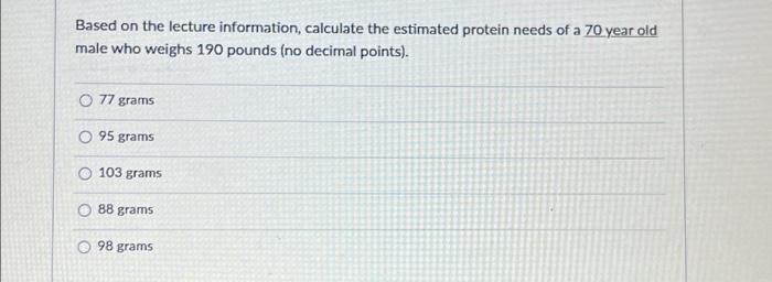 Solved Based on the lecture information, calculate the | Chegg.com