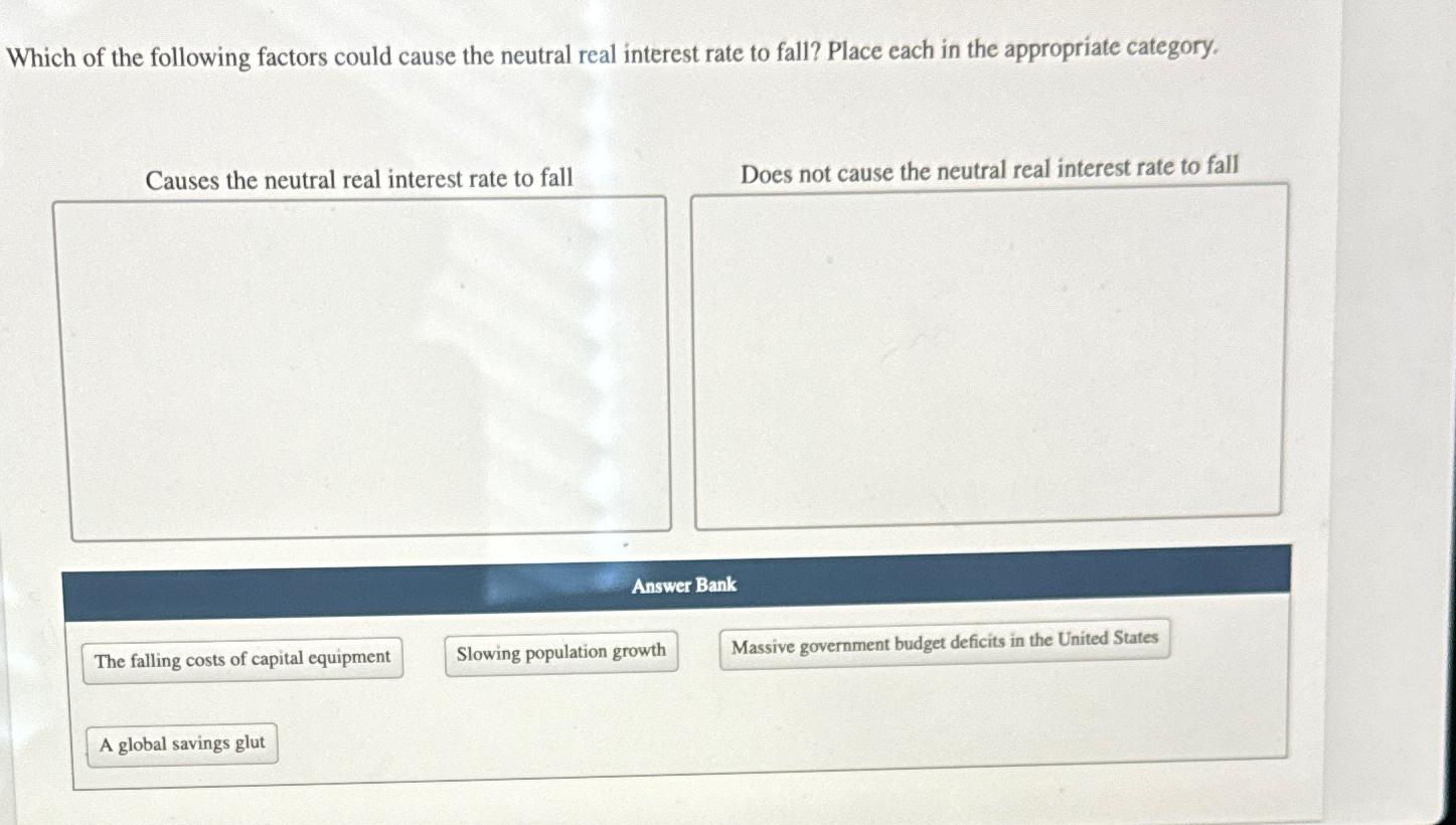 Solved Which of the following factors could cause the | Chegg.com