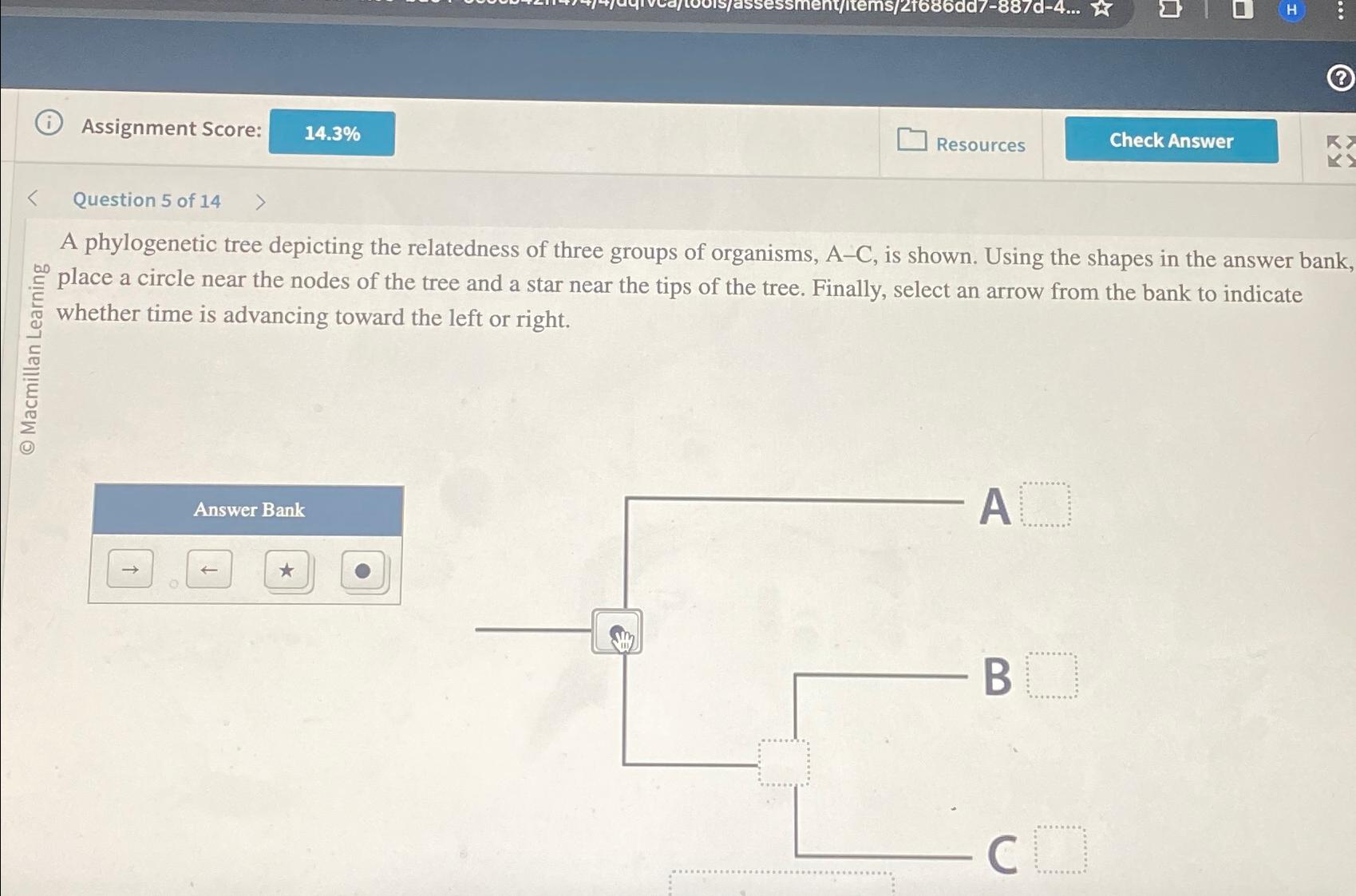 Solved Assignment Score:ResourcesQuestion 5 ﻿of 14A | Chegg.com