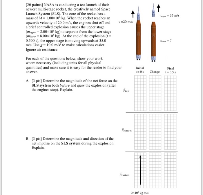 Solved 3 = 35 m/s v=20 m/s [20 points) NASA is conducting a | Chegg.com