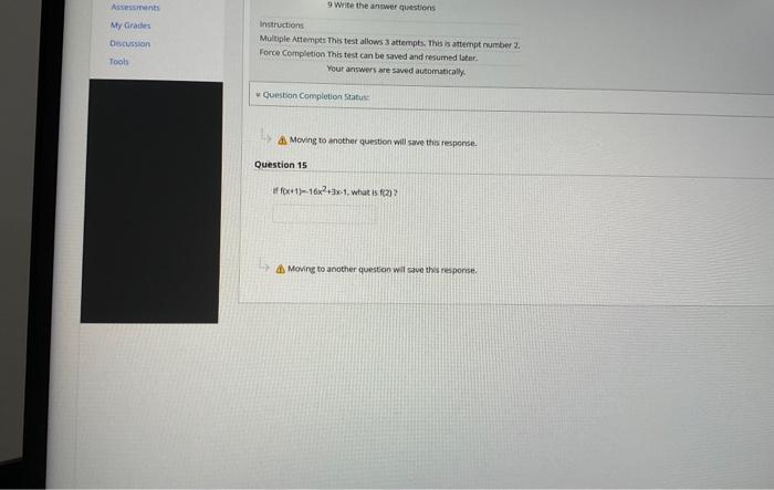 Solved Instructions Multiple Attempes This test allows 3 | Chegg.com