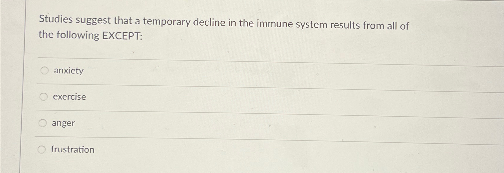 Solved Studies suggest that a temporary decline in the | Chegg.com