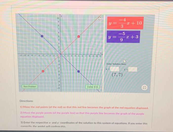Solved Directions: 1) Mave the red points (of the red) so | Chegg.com