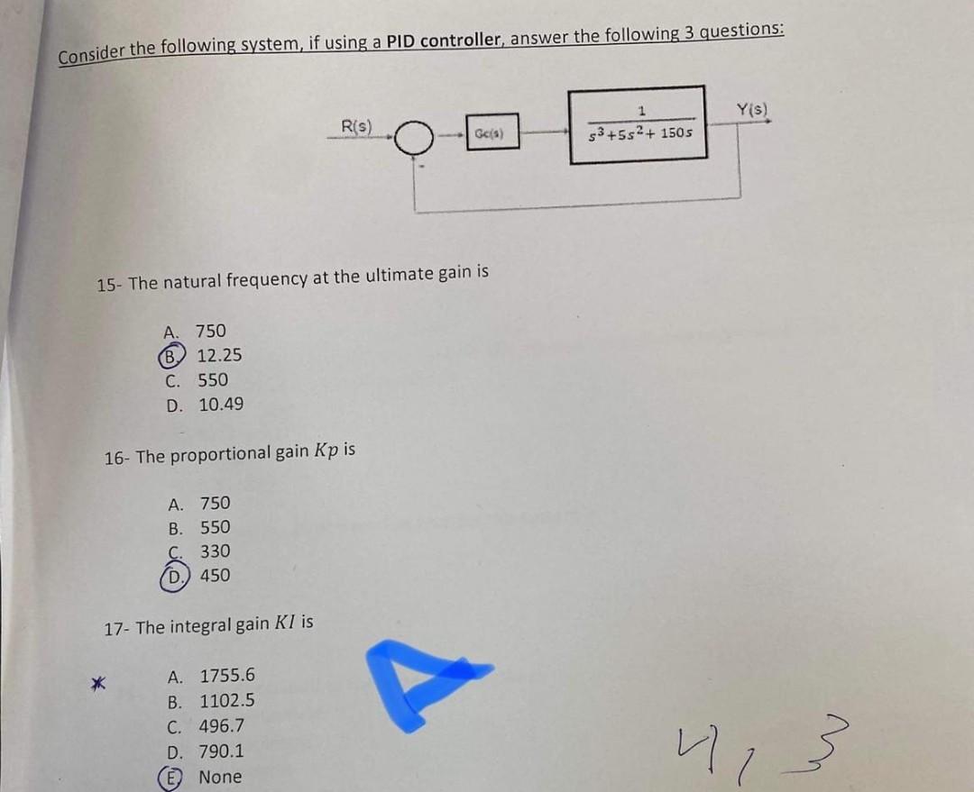 Solved Consider the following system, if using a PID | Chegg.com
